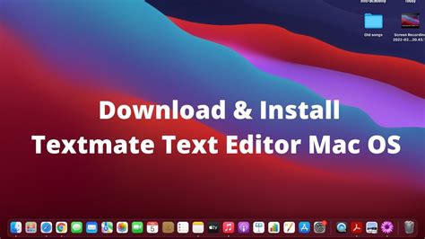 How To Download And Install Textmate Text Editor For Mac Os 2022 Youtube