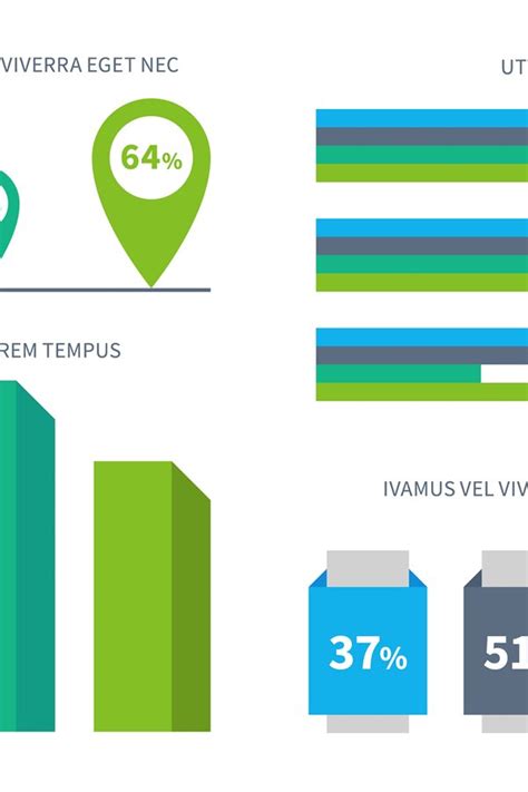 Infographics Set Charts And Graphs For Report Business Pre