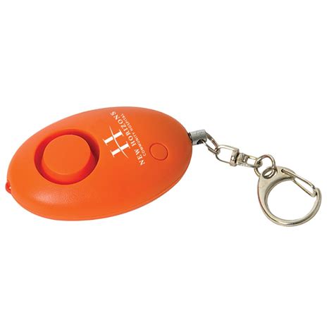 Led Panic Alarm And Flashlight Keychain One Color Personalization