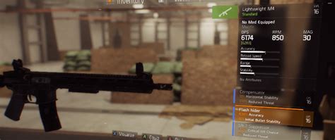 Flash Hider Weapon Modifier Item · The Division Field Guide