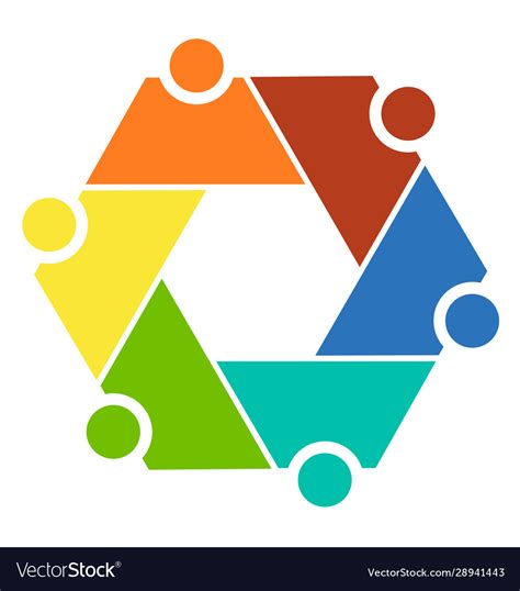 Logo Teamwork Unity Business People Royalty Free Vector