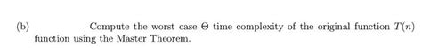 Solved 0 Solve The Recursive Function
