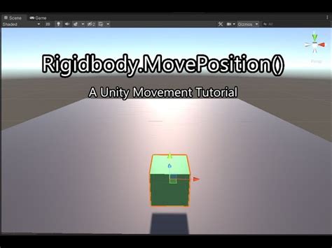 Unity Rigidbody Moveposition Vs Velocity Obstacle Course Corner Issue