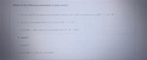 Solved Which of the following statements is (are) correct? | Chegg.com
