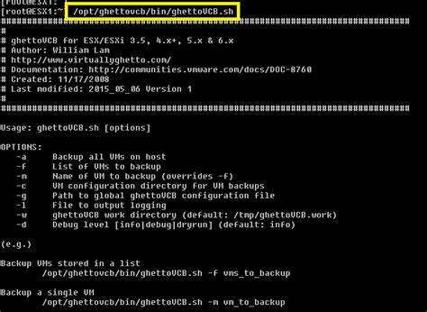 Vmware Esxi Backup Gratuito Ghettovcb Sysadmit