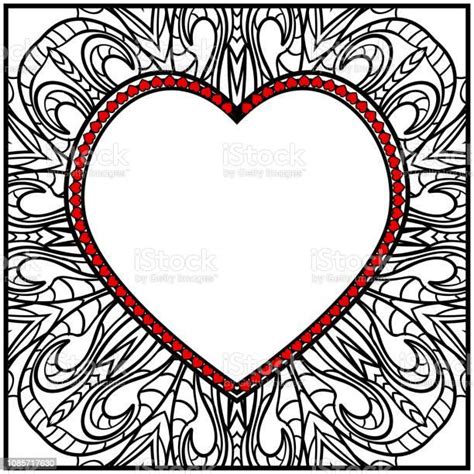 로맨틱 패턴 장식 마음입니다 행복 한 발렌타인 데이 대 한 템플릿입니다 벡터 일러스트입니다 인사말 카드 초대장 또는 포스터 0