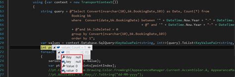 C Entity Framework Database Query Results In Null Values Stack