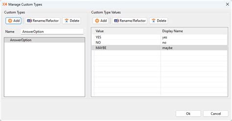 Custom Types Erstellen