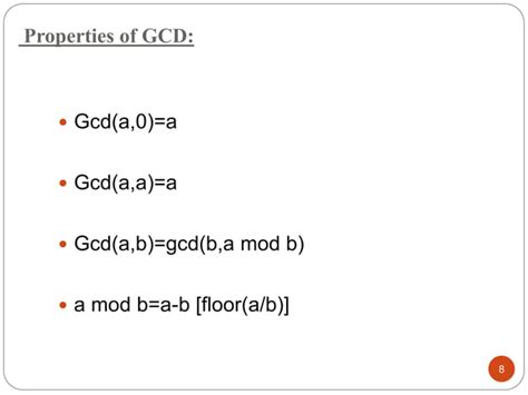 Eucledian Algorithm For Gcd Of Integers And Polynomials Pptx Computing Technology And Computing