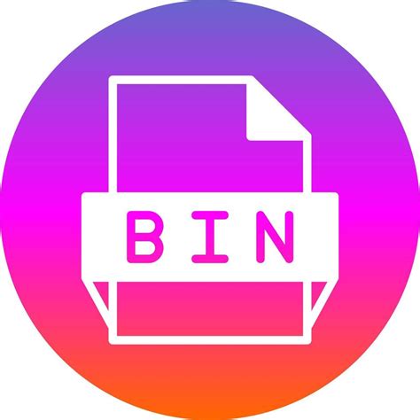 Bin File Format Icon 15990442 Vector Art At Vecteezy