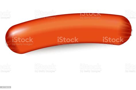 흰색 배경에 고립 된 현실적인 그림자로 굽고 위한 고기 소시지 0명에 대한 스톡 벡터 아트 및 기타 이미지 0명 3차원 형태 고기 Istock