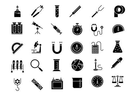 Laboratory Equipment Icons Graphic By Back1design1 Creative Fabrica