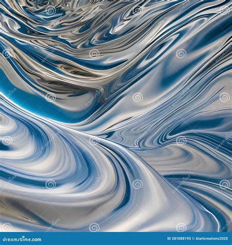 A Visual Exploration Of Fluidity And Liquidity With Flowing Forms Melting Shapes And Aqueous