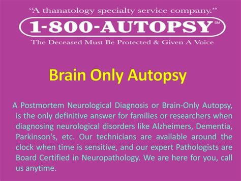 Brain Only Autopsy Company Pptx