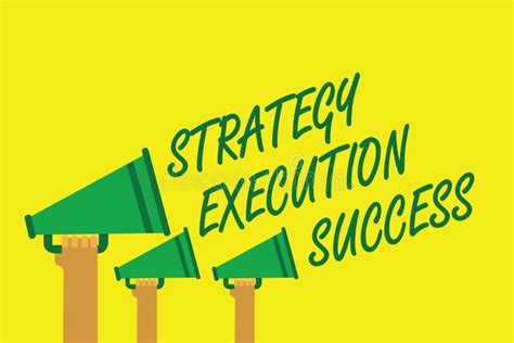 Strategy Execution To Success Concept Illustration Stock Illustration