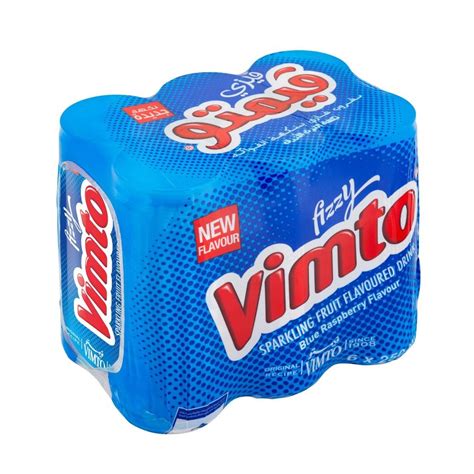 Buy Vimto Blue Raspberry Flavoured Drink 6x250ml Online In UAE Talabat UAE