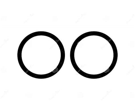 Circle Shape Outline Stroke Black Symbol Element Vector Stock Vector Illustration Of Circle