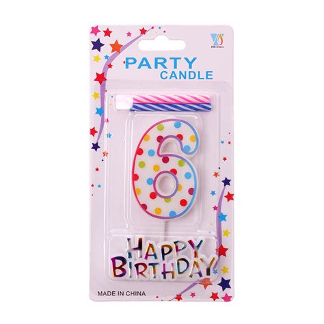 Свещи за торта с поставка цифра Цена 072 Комплект от 2 броя свещи