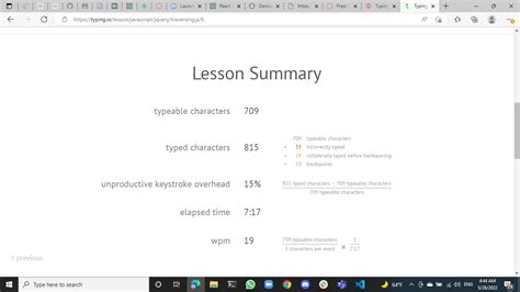 Typing Practice Reading Notes