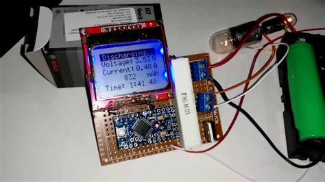 arduino 18650 capacity tester youtube