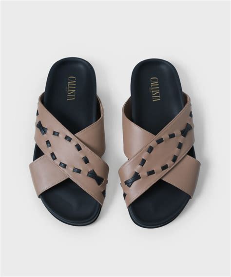 Scala Slides In Mocca Leather Callista