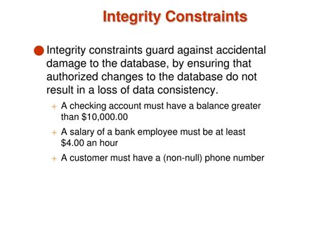 Ppt Integrity Constraints In Sql Databases Powerpoint Presentation