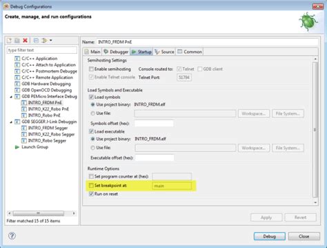 Emulating Eclipse ‘run With ‘debug Configuration Mcu On Eclipse