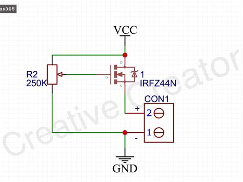 irfz44n arduino схема включения