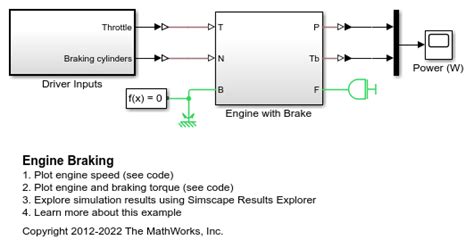 engine braking matlab and simulink