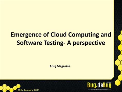 The Emergence Of Cloud Computing And Software Testing Ppt