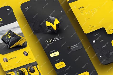 Premium Photo Modern User Interface Design Template Conceptual Mobile Phone Screen Mockup For