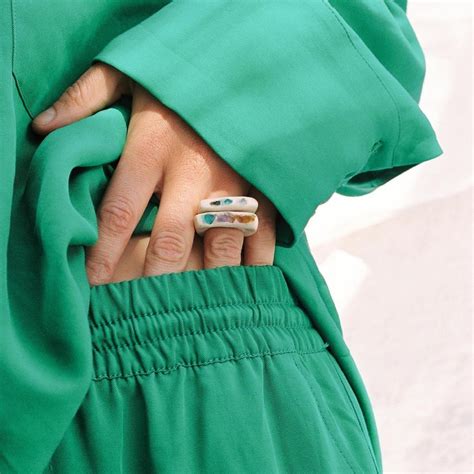 L E V E N S On Instagram Sea Glass Square Ring” Square Rings Sea Glass Rings