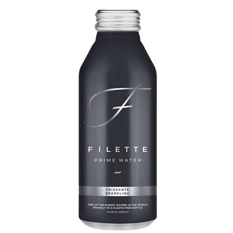 Filette Prime Water In Aluminium Bottle Sparkling Case Of 24 Alma Gourmet