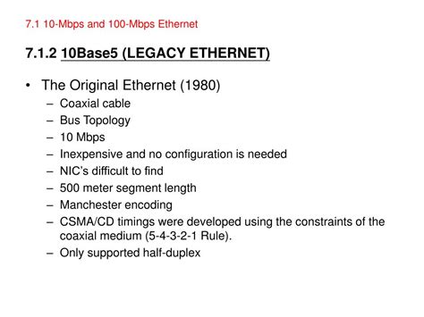 Ppt Ccna 1 Module 7 Ethernet Technologies Powerpoint Presentation