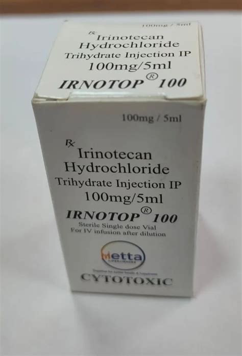Irinotecan Hydrochloride Injection 100 Iu Ml At Rs 650 Piece In New Delhi