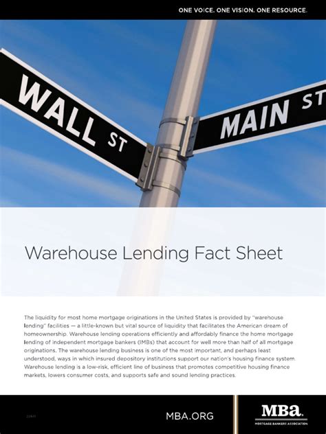 Warehouse Lending Mba Pdf