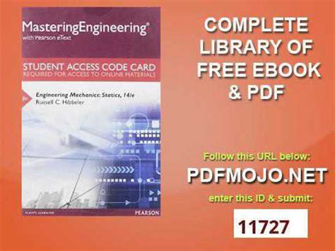 MasteringEngineering with Pearson eText Standalone Access Card for Engineering Mechanics Static ...
