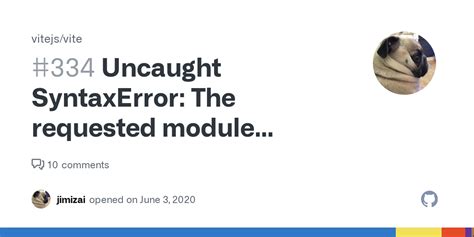 Uncaught Syntaxerror The Requested Module Modulesvuexdistlogger