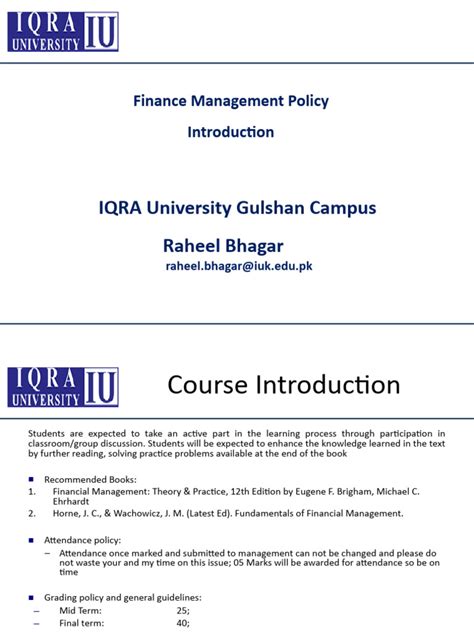 Lecture 01 Introduction New Pdf Investing Shareholder Value