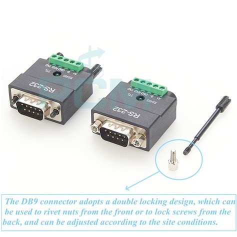China Rs232 Db9 Macho A Rs485 Ttl 2 En 1 Adaptador De Convertidor