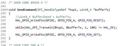 spi transmit get stuck at hardfault handler stm3