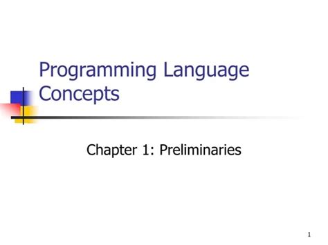 Ppt Programming Language Concepts Powerpoint Presentation Free Download Id9492622