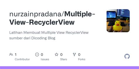 Github Nurzainpradana Multiple View Recyclerview Latihan Membuat Multiple View Recyclerview