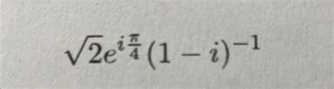 solved i got this complex number and have to bring it to the