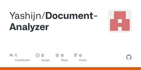 Github Yashijn Document Analyzer