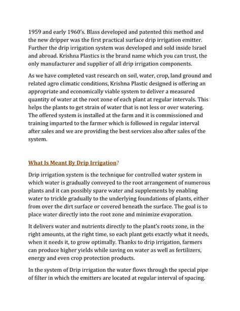 Ppt Drip Irrigation Manufacturer Powerpoint Presentation Free