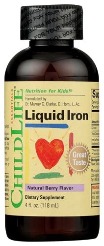 Childlife Liquid Iron Natural Berry -- 4 fl oz - Vitacost