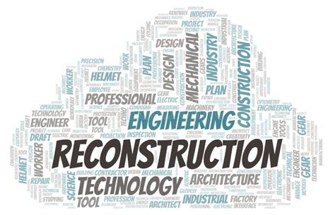 Reconstruction Typography Word Cloud Create With The Text Only Stock Illustration Illustration