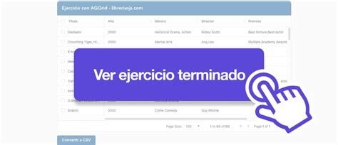 Crear tablas dinámicas con JavaScript y AGGrid libreriasjs