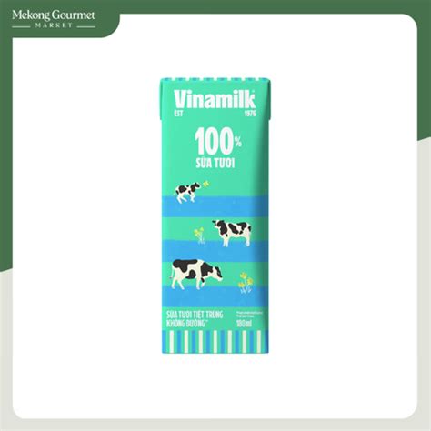Sữa tươi tiệt trùng không đường Vinamilk ml MekongGourmet